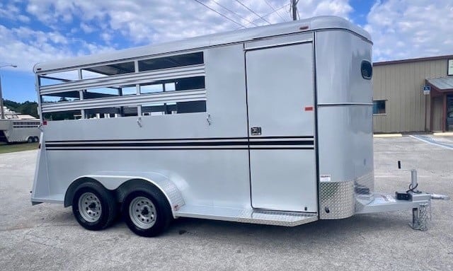 2025 Bee Durango - Silver - 3 Horse Slant Load Bumperpull Horse Trailer ...