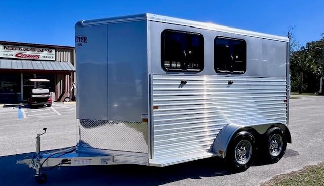 2025 Frontier Stock Combo 2 Horse Slant Load Bumperpull Horse Trailer ...