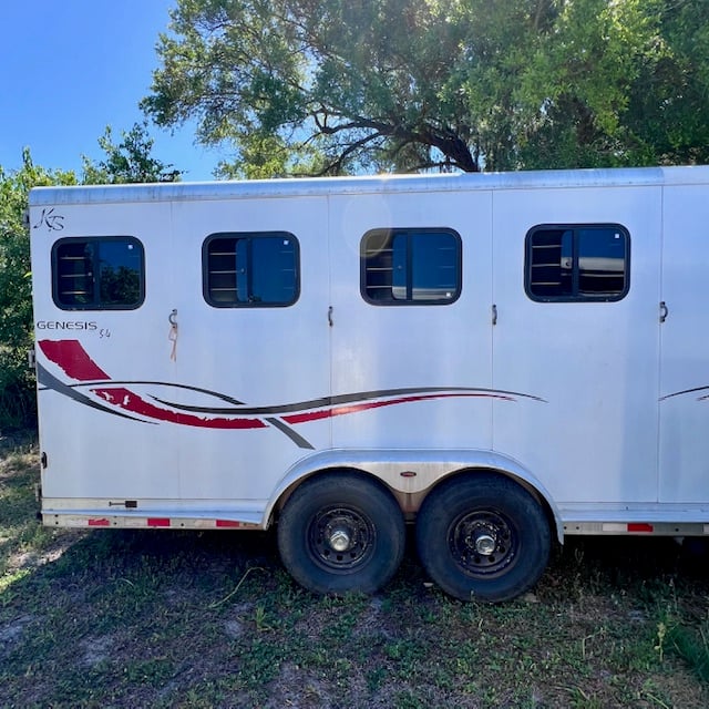 2000 Keifer 4 Horse Slant Load Gooseneck Horse Trailer With Living ...